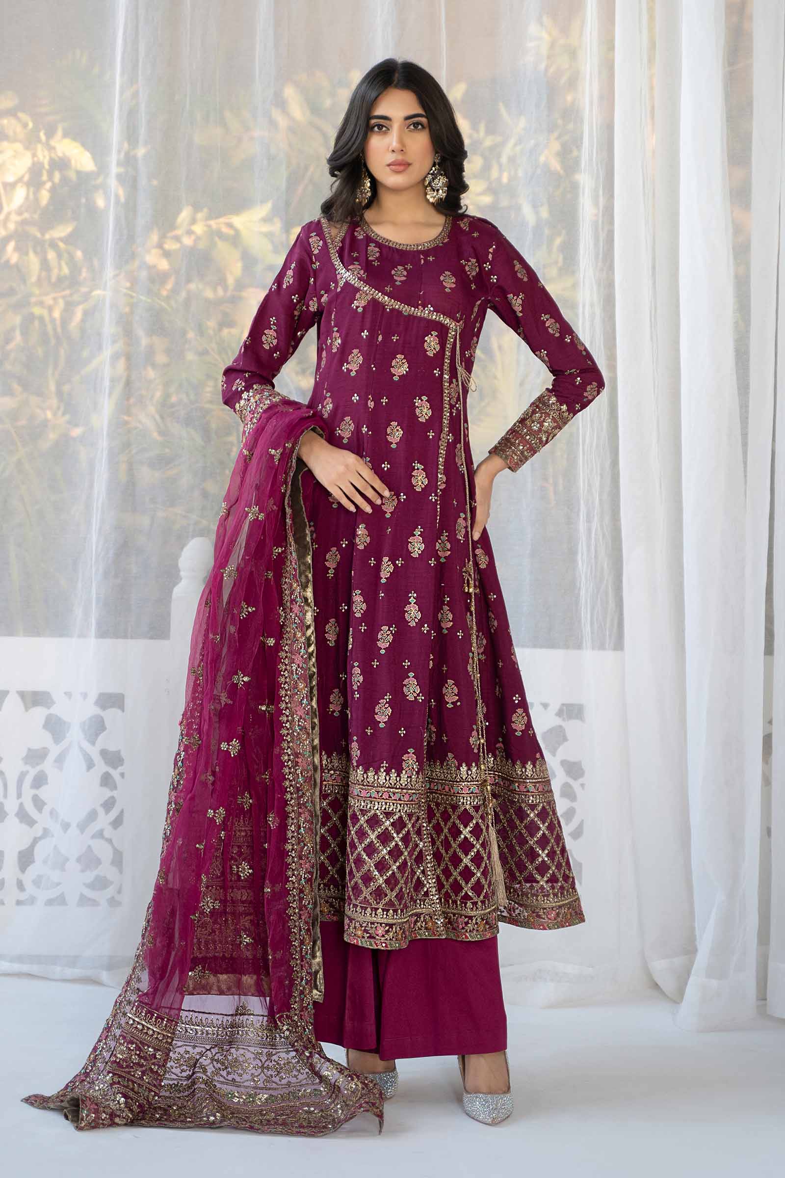 3 Piece Printed Raw Silk Suit | SF-EF24-23 – Maria.B. Designs (UK)