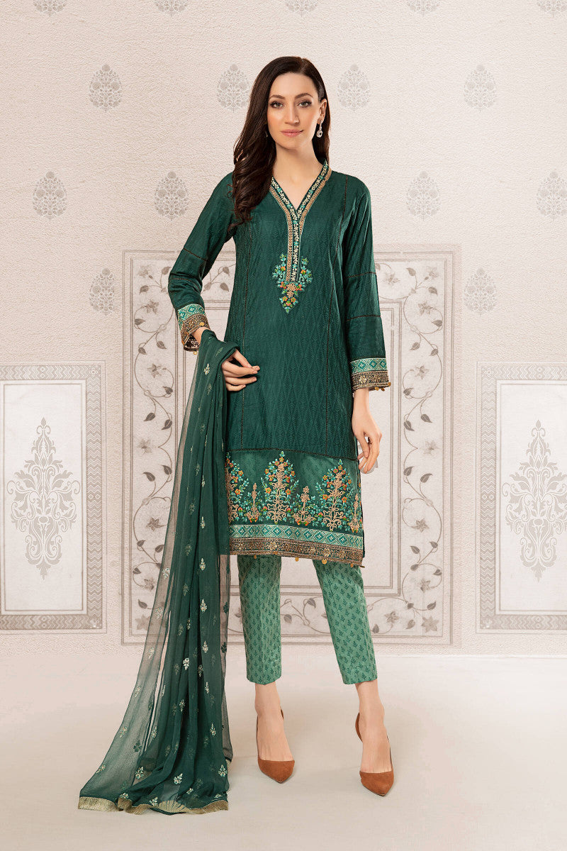 Suit Green DW-EA20-30 is available in Green Color - Maria.B. – Maria.B ...